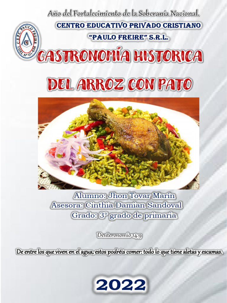 Gastronomía del Arroz con Pato | PDF | Cilantro | Arroz