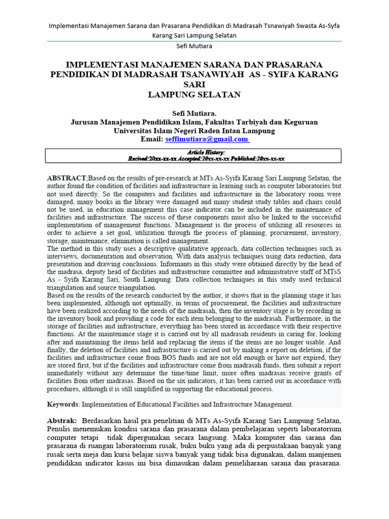 Artikel Jurnal Sefi | PDF | Data