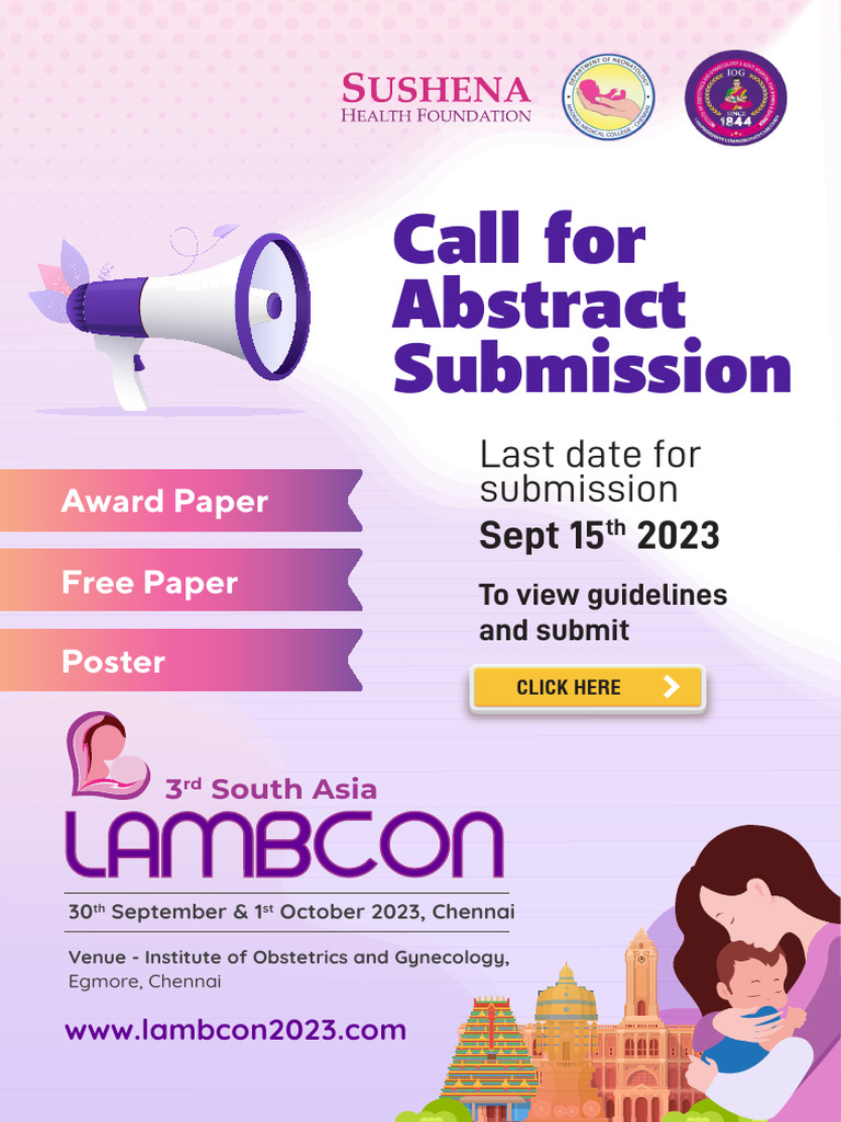 Call for Abstracts: Lambcon 2023 | PDF
