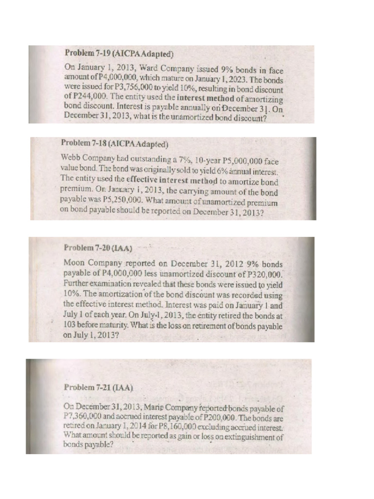 IA (Bonds Payable & Effective Interest Rate) | PDF