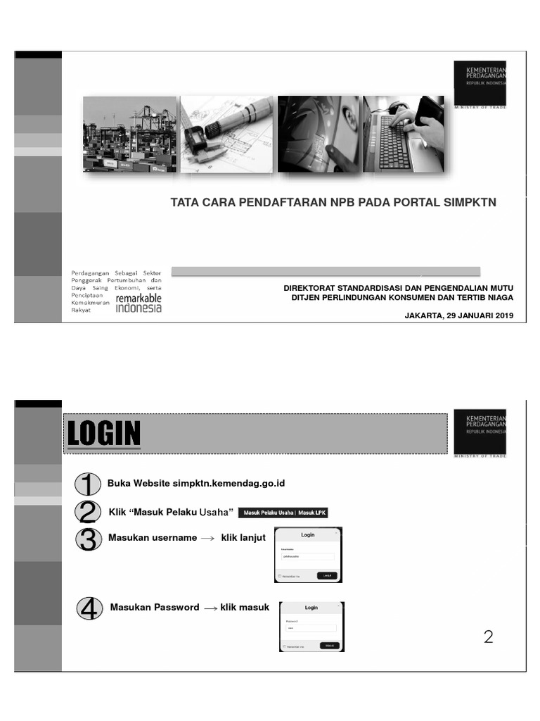 Tata Cara Pendaftaran NPB | PDF
