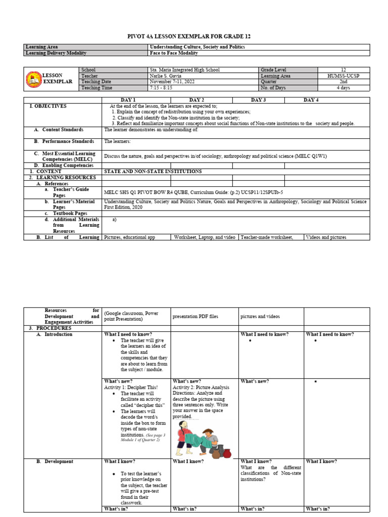 Le Uscp Melc1 WK1 | PDF | Learning | Cognition