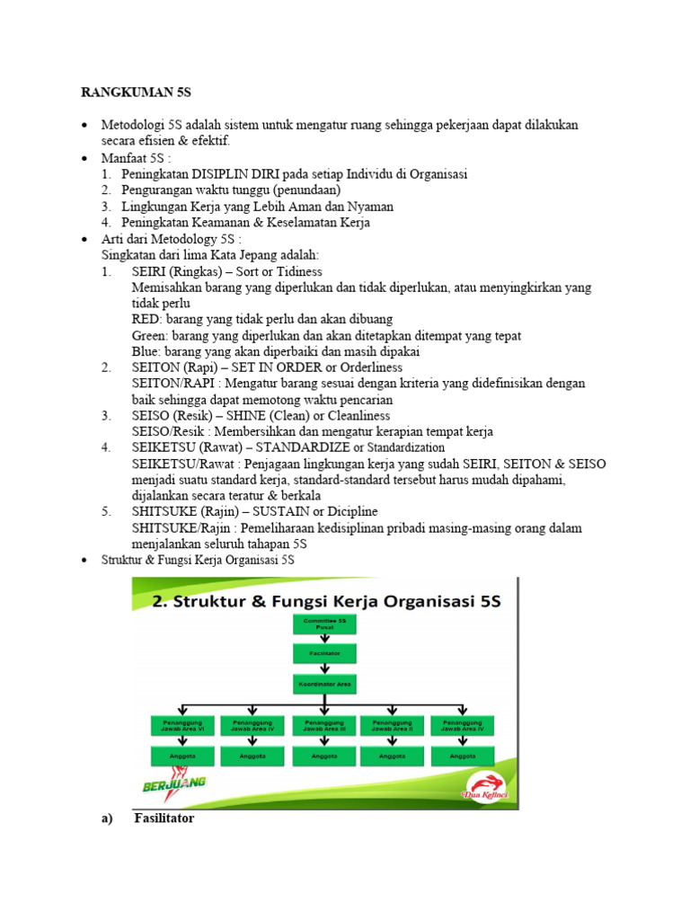 Metodologi 5S untuk Efisiensi Kerja | PDF
