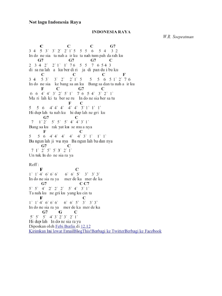Not Indonesia Raya | PDF