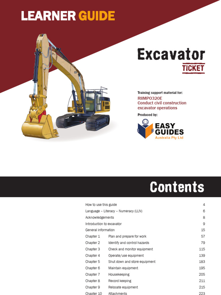 Excavator LG Web-Sample | PDF | Occupational Safety And Health