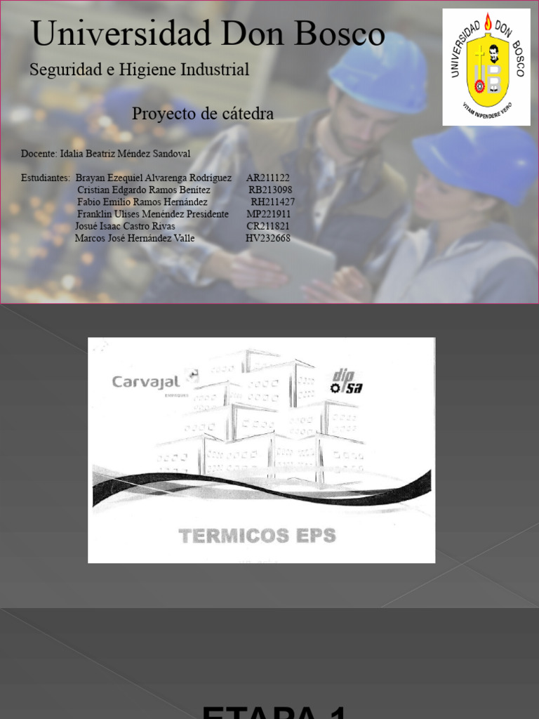Proyecto Catedra Final | PDF | Seguridad y salud ocupacional | La seguridad