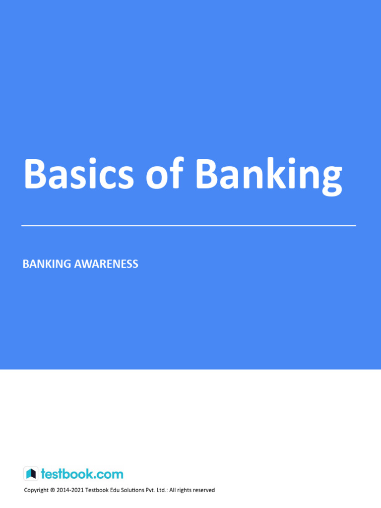 Basics of Banking - Study Notes | PDF | Banks | Automated Teller Machine