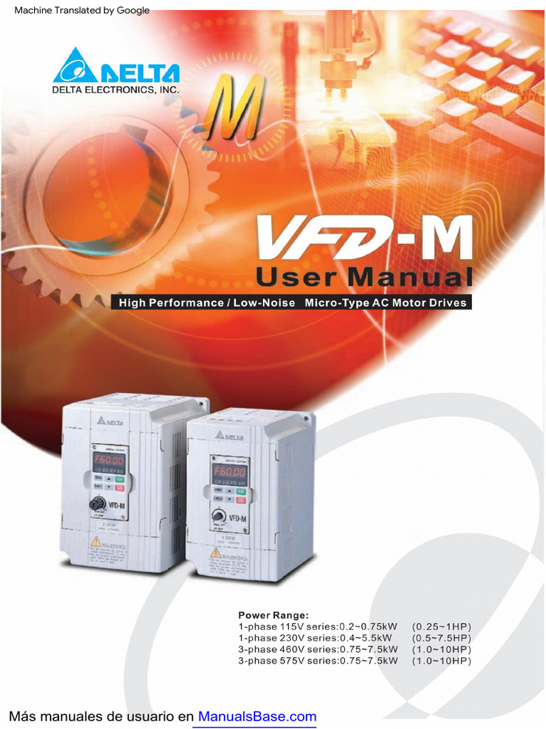 AC Motor Drive VFD-M | PDF | Tecnología