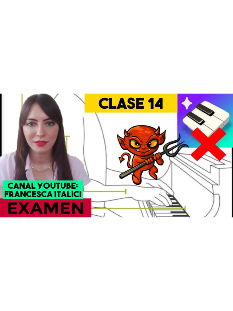 Ejercicios Clase 14 (Clases de Piano Desde Cero) | PDF