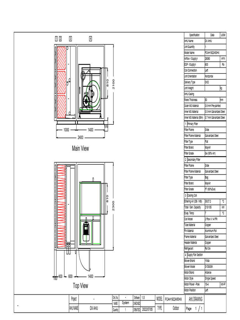 Outline - DX AHU-Model | PDF