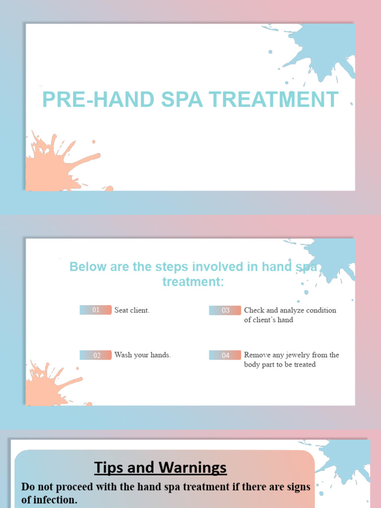 Hand Spa Massage | PDF | Wellness
