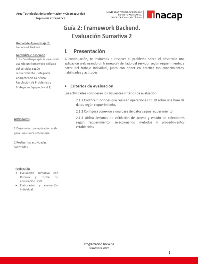 ES2 Programacion Back End | PDF
