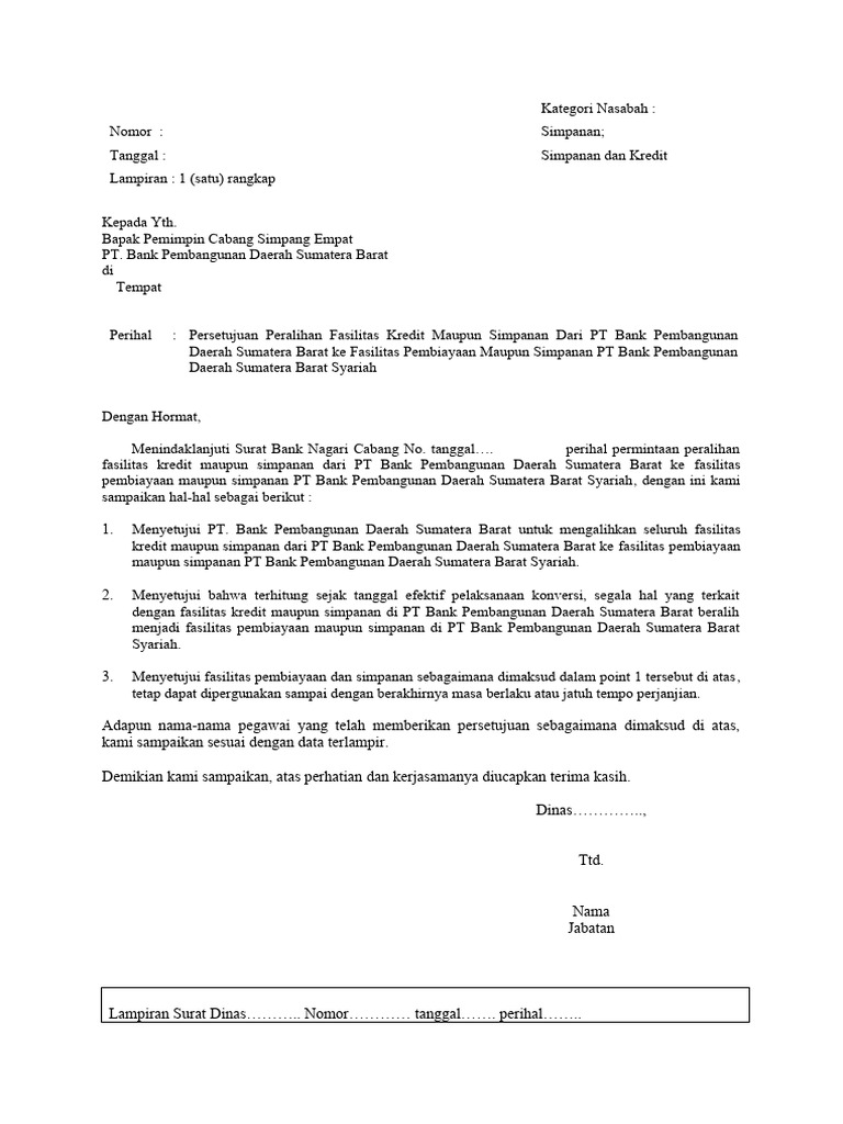 Format Surat Pernyataan Dinas (BALASAN) | PDF