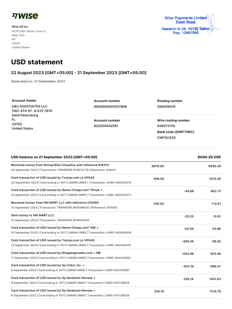 Bank Statement | PDF