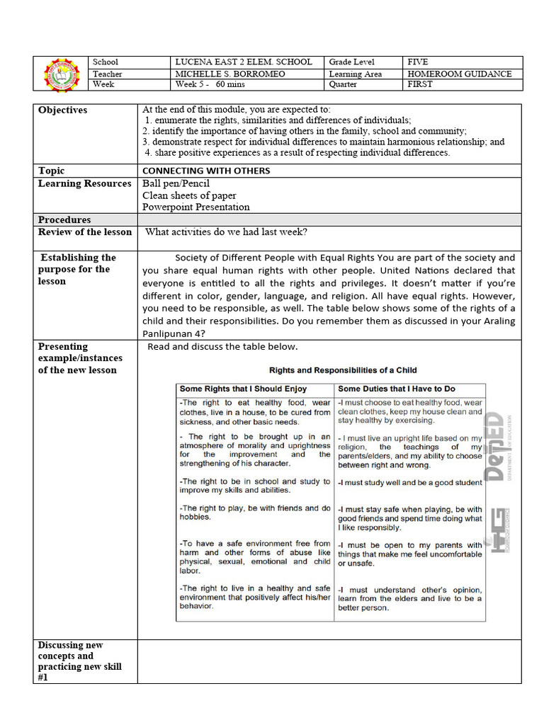 DLP Homeroom-Guidance | Download Free PDF | Teachers | Behavior ...
