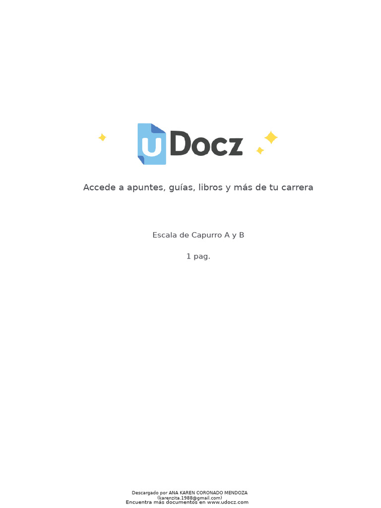 ESCALA DE CAPURRO | PDF