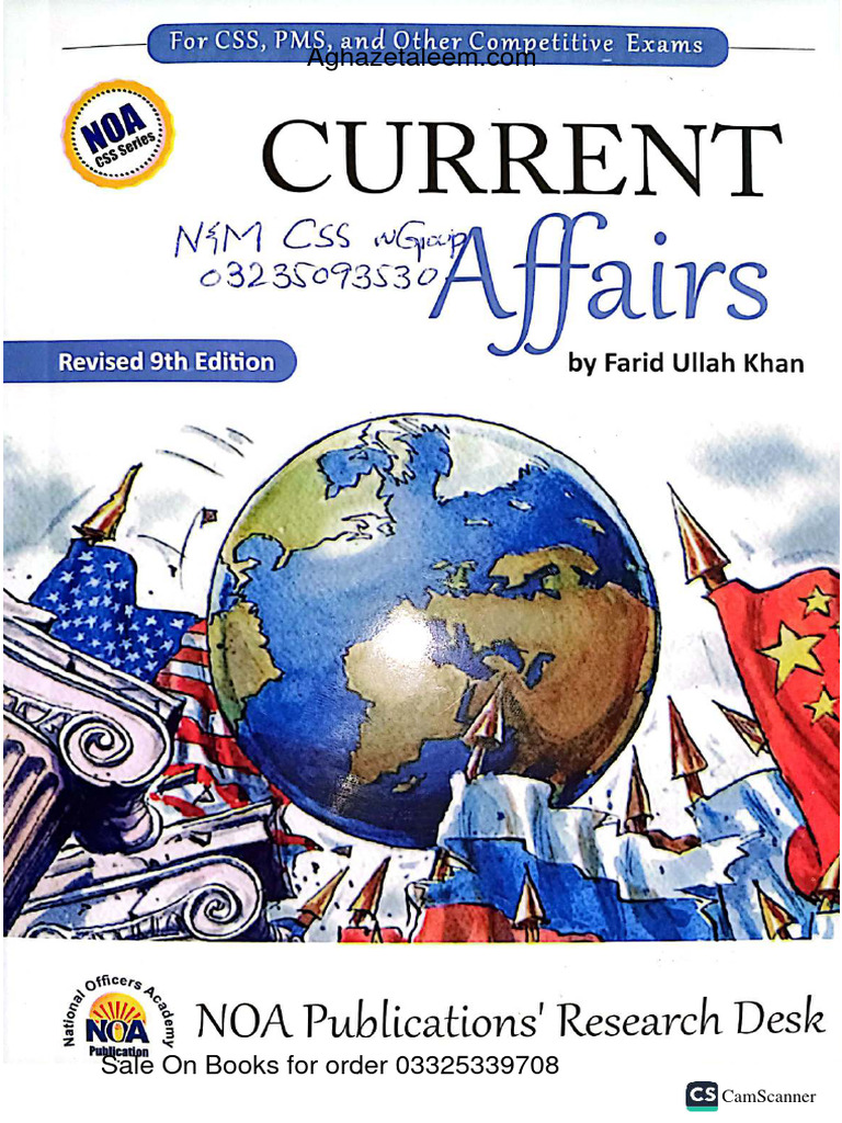 NOA Current Affairs Book Aghazetaleem | PDF | Business | Marketing
