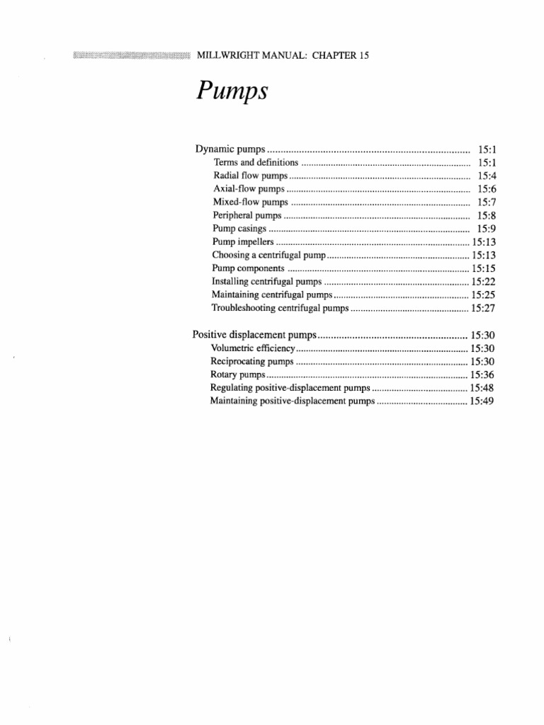 Chapter 15 Pumps | PDF