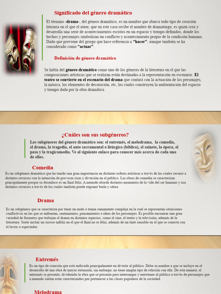 2 Genero Dramatico | PDF | Teatro | Comedia