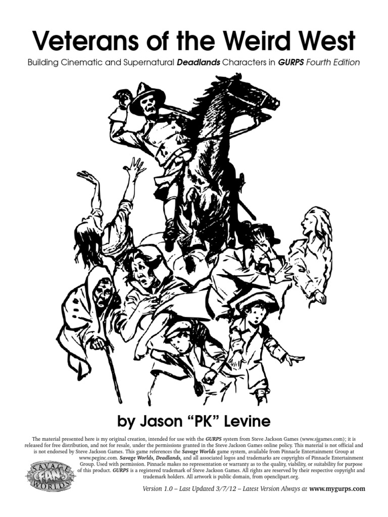 Weird West 4e | PDF | Revolver | Rifle Weird West 4e | PDF | Revolver | Rifle