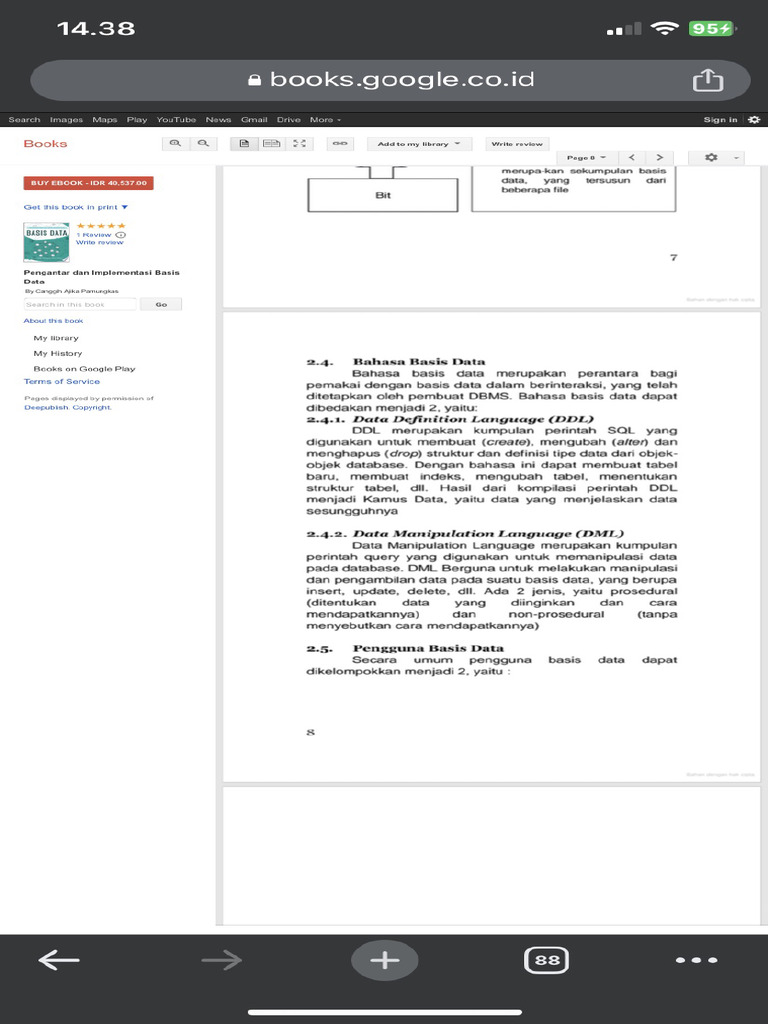 Pengantar Dan Implementasi Basis Data - Canggih A | PDF