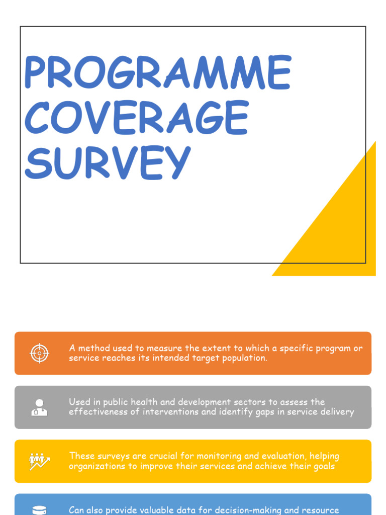 Programme Coverage Survey | Download Free PDF | Mosquito Net | Survey ...