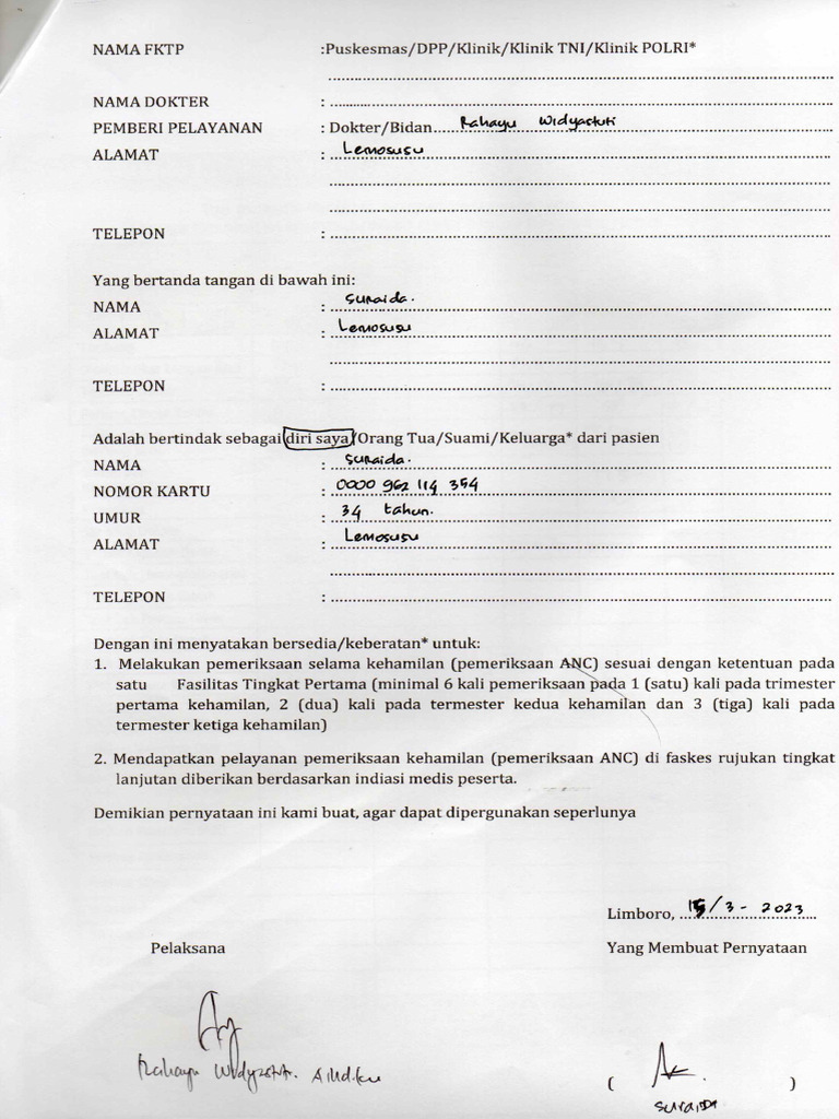 Suraida Pernyataan Anc | PDF