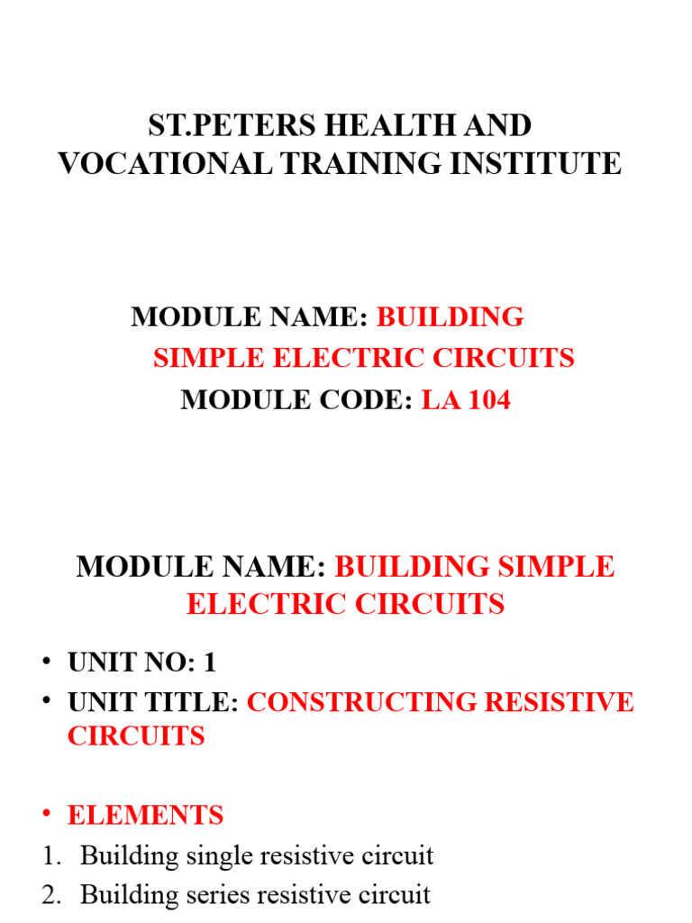 Building Simple Electric Circuits | PDF | Technology & Engineering