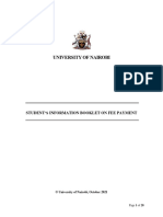 Uon Fee Structure | PDF | Banks | Fee
