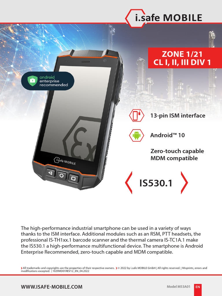 PRO MD IS530.1-A5-datasheet-1029MD01 SEN AWEB V4 | PDF | Smartphone ...