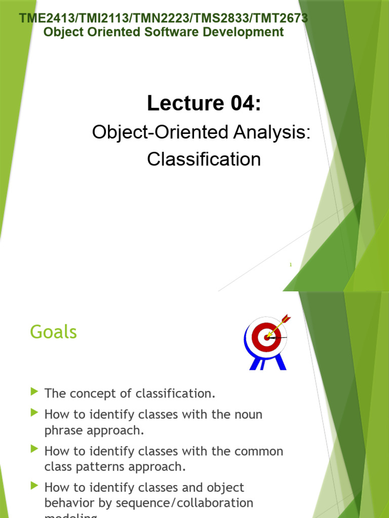 Lect4 OOSD Analysis Classification | PDF | Use Case | Transaction Account