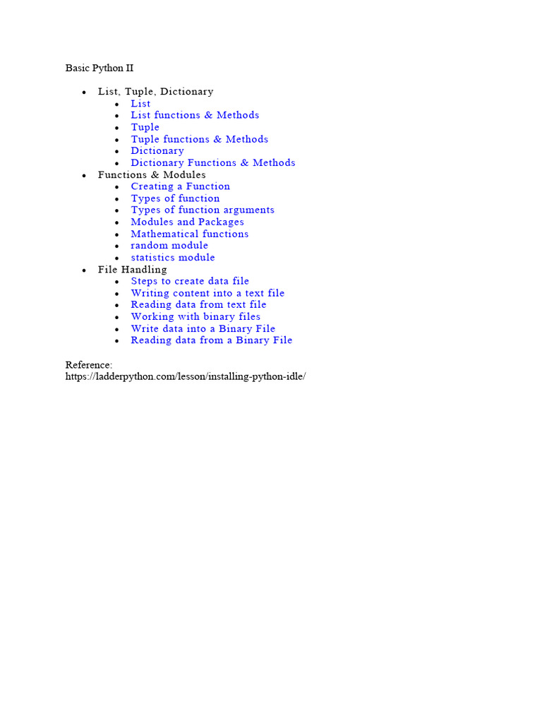 Basic Python Ii Pdf Parameter Computer Programming Function Mathematics