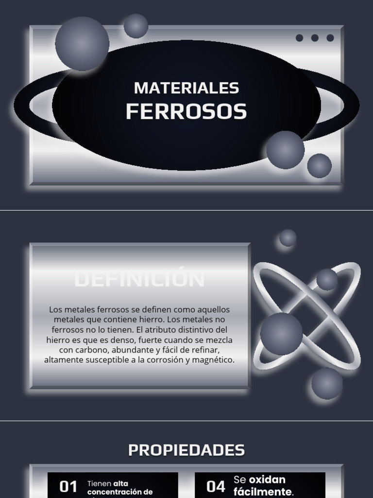 MATERIALES FERROSOS-EQUIPO 1 - Compressed | PDF | Hierro | Rieles
