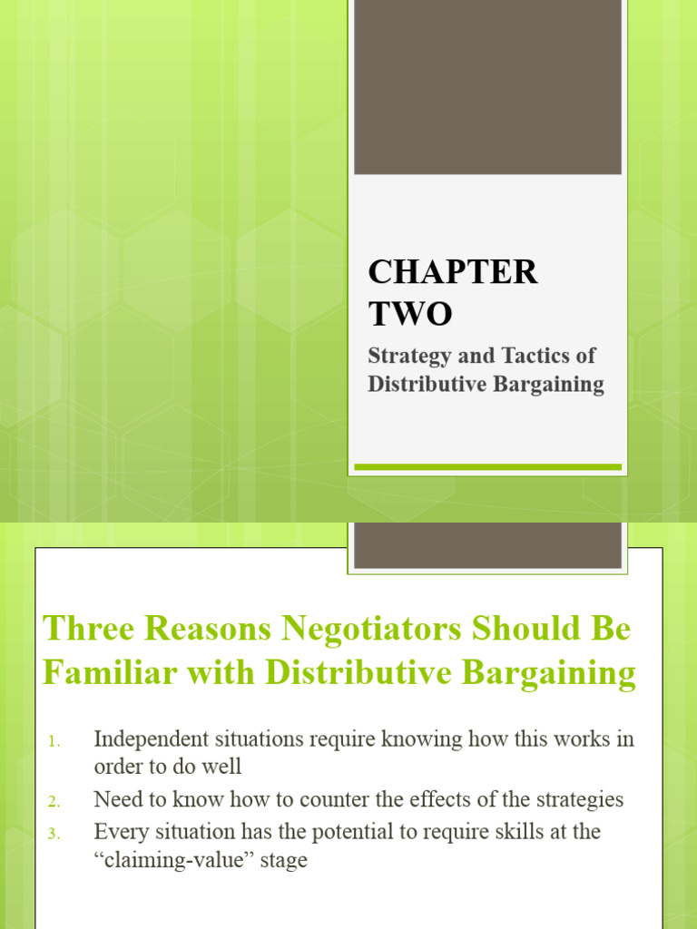 Chapter 2 | PDF | Negotiation | Bargaining