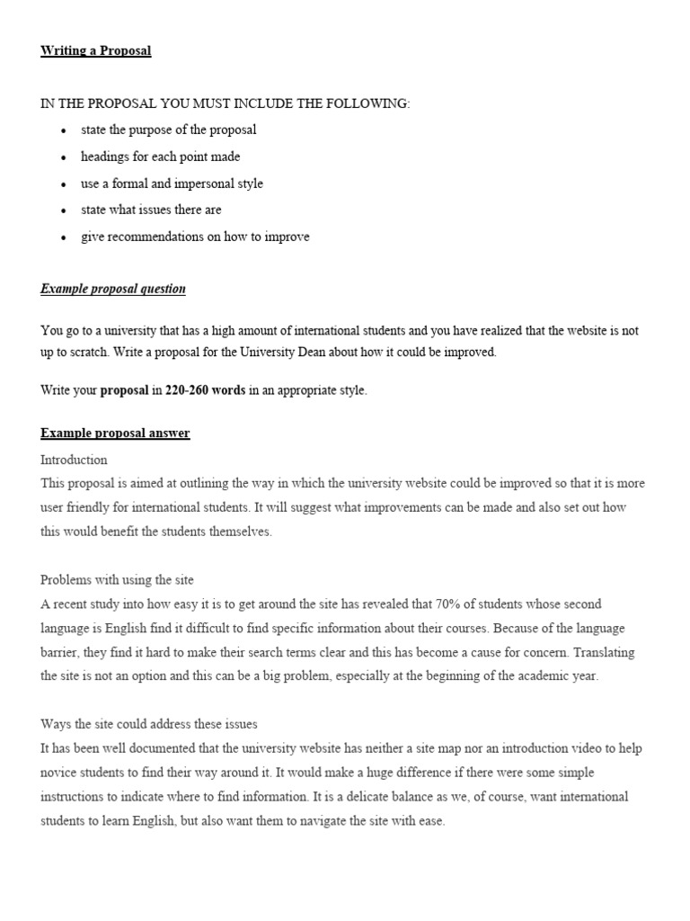 Writing A Proposal | PDF