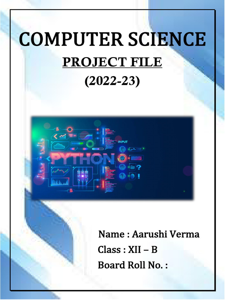 CS Project file 2022-23 (A) | PDF