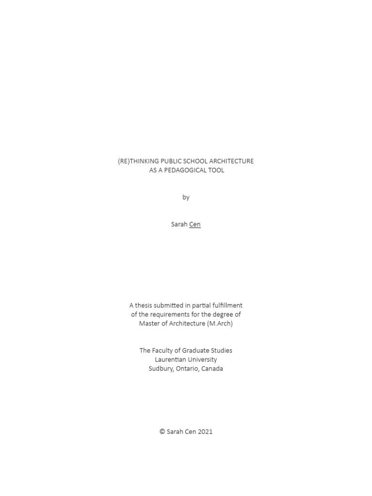 Cen Sarah M.arch Thesis | PDF