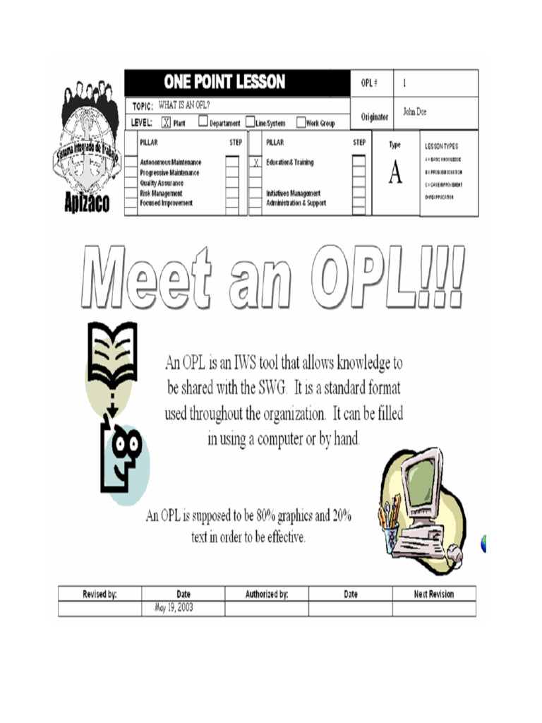 Education One Point Lesson | PDF