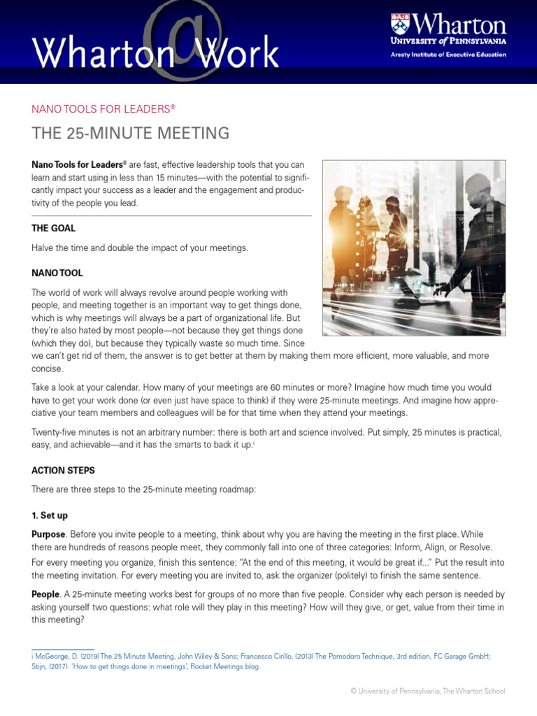 Wharton NanoTool 25' Meeting | PDF