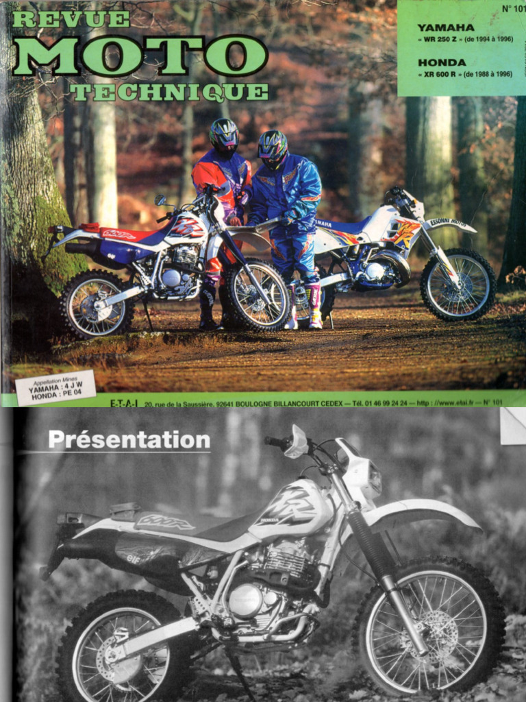 Fiche Technique Honda Xr 600