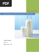 Casein Isolation from Milk Lab Report | PDF | Milk | Proteins