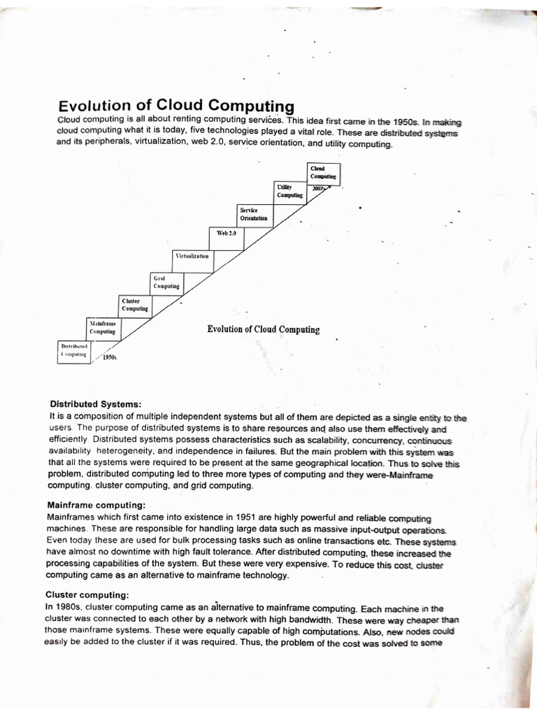 cloud computing unit 1 | PDF