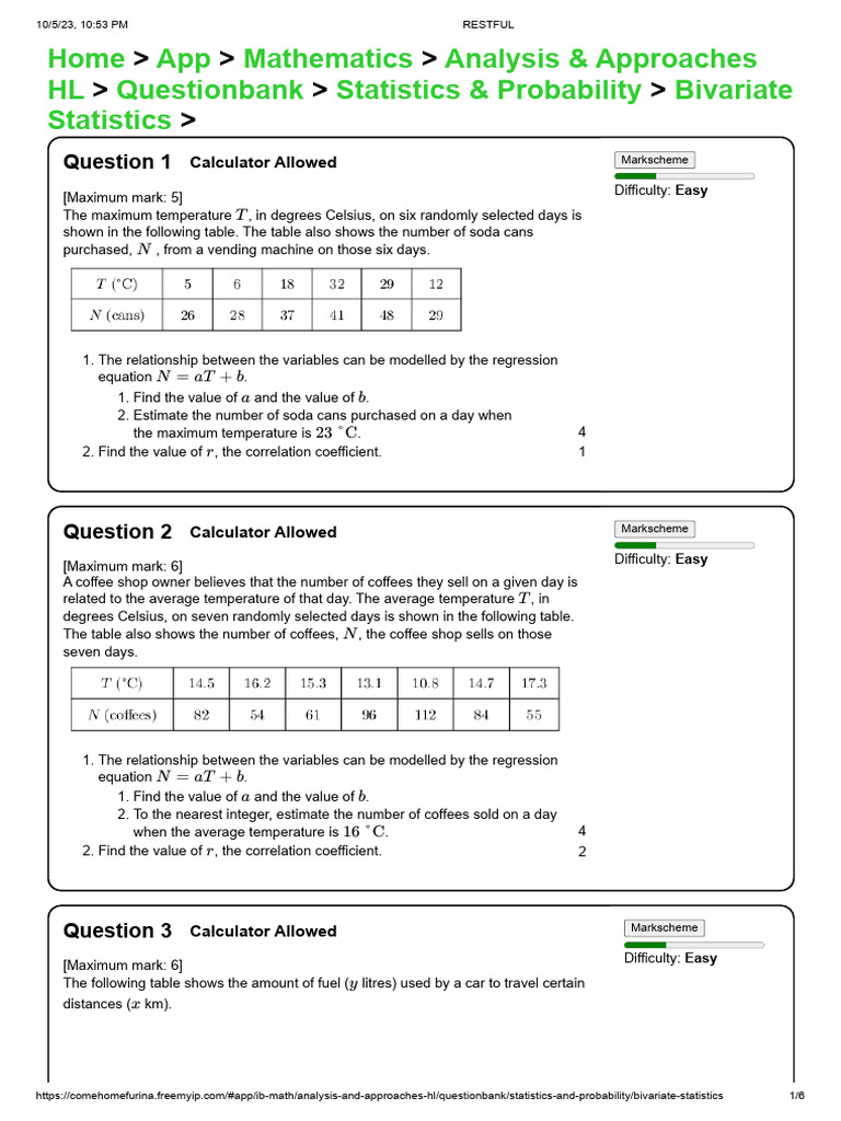 Bivariate Statistics | Download Free PDF | Regression Analysis | Linear ...