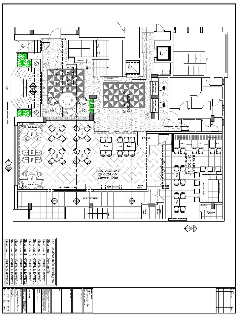 GF-Reception & Restaurant-Layout Plan | PDF | Buildings And Structures