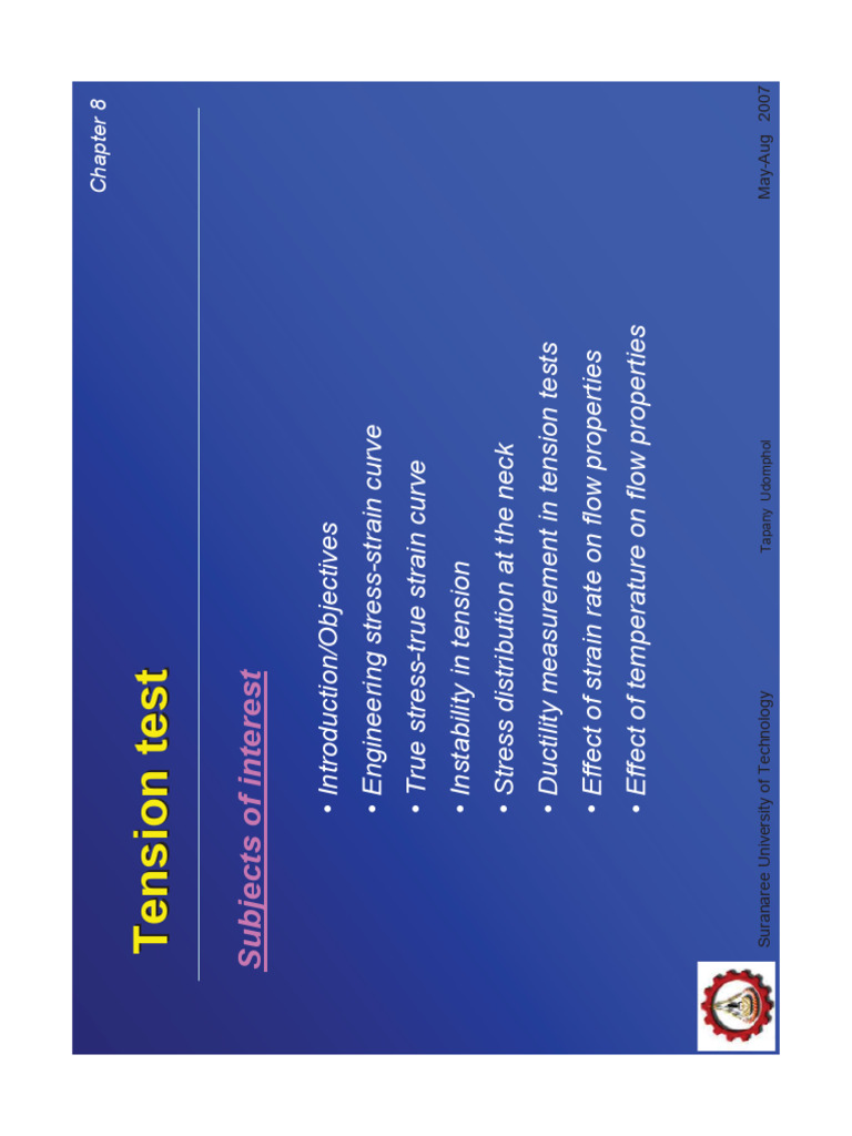 08 Tension Test | PDF