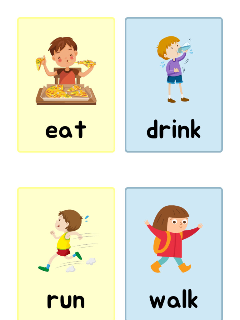 Verbs Flashcard | PDF