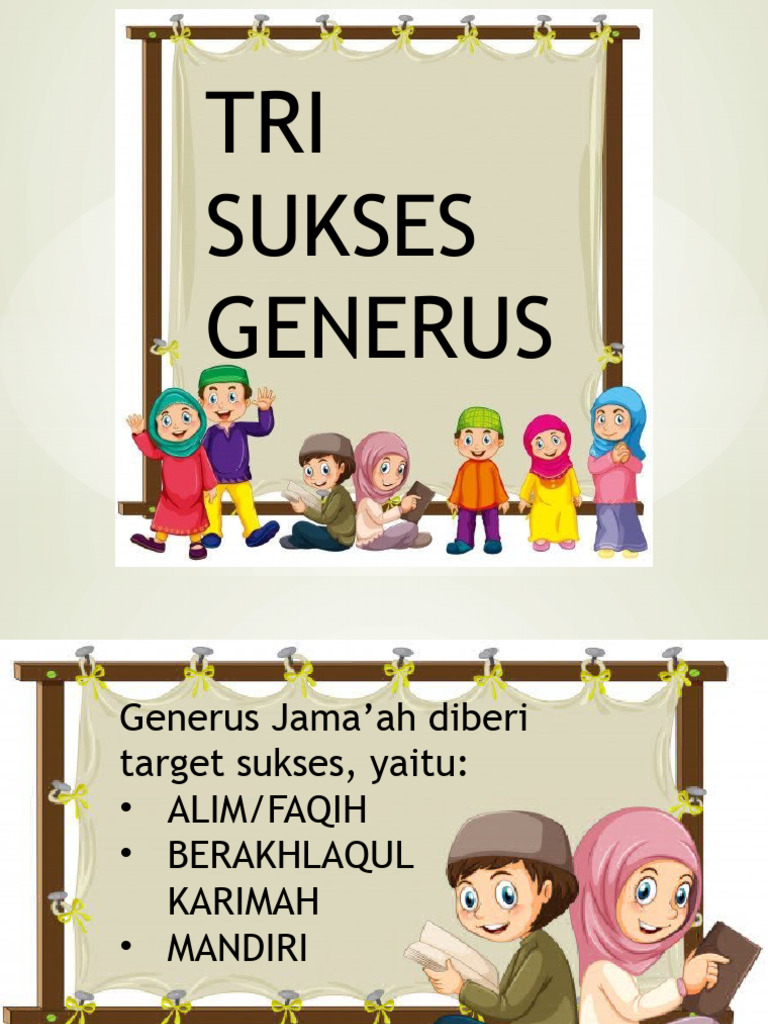 Tri Sukses Generus | PDF | Kesehatan Holistik | Gaya Hidup