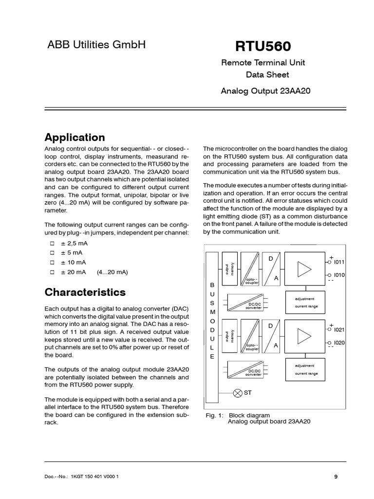 Abb Utilities GMBH: Application | PDF | Power Supply | Electrical ...