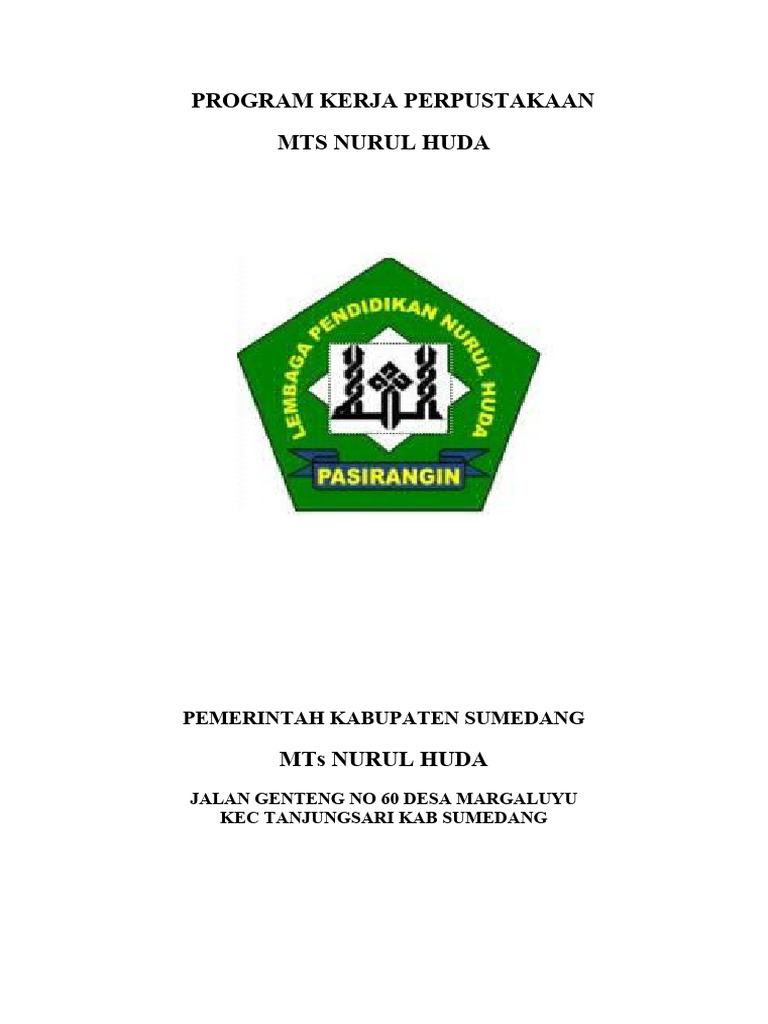 Program Kerja Perpustakaan MTs NH | PDF