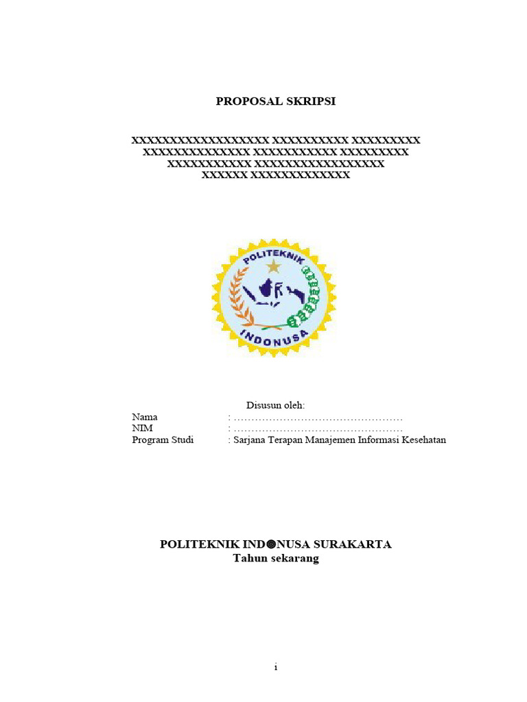 Template Proposal Skripsi | PDF
